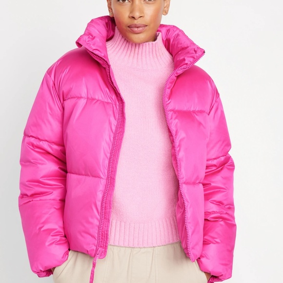 Old Navy | Jackets & Coats | Nwt Old Navy Quilted Puffer Jacket Color Flamingo Pink | Poshmark